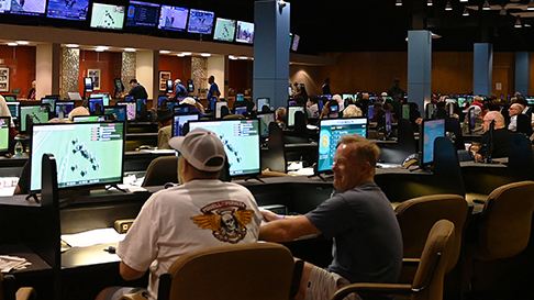 Counter Seats - Finish Line Boxes - Player's Lounge | Sam Houston Race Park